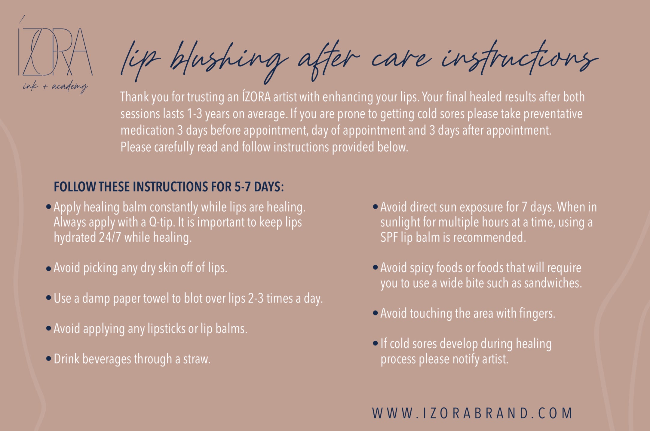 ÍZORA Healing Cards - Lips – IZORA | ink + academy